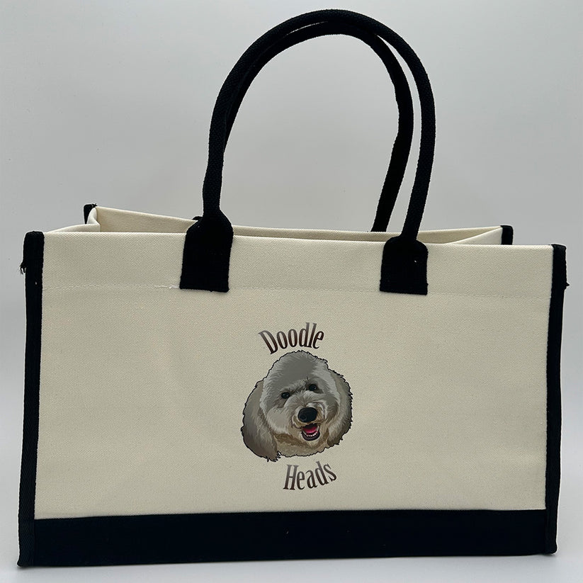 The Medium Tote Bag by Doodle Heads - Carry Your Essentials in Style